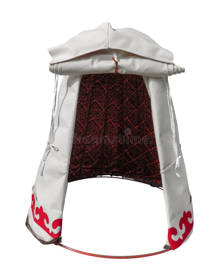 Kazakh mini yurt isolated stock photo. Image of tent - 89153390