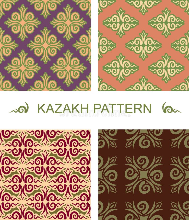 Kazakh pattern stock vector. Illustration of form, bend - 14251775