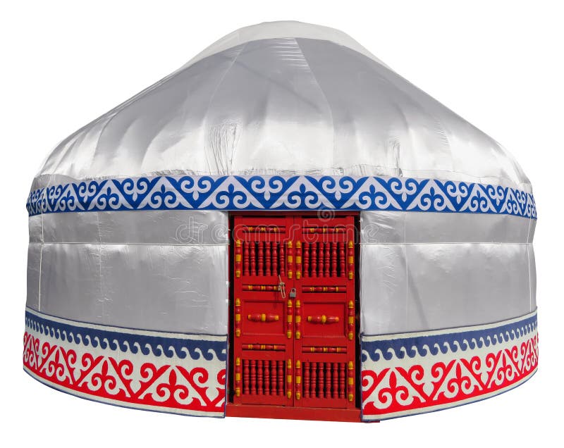 Kazakh yurt isolated stock photo. Image of kazakh, housing - 89324508