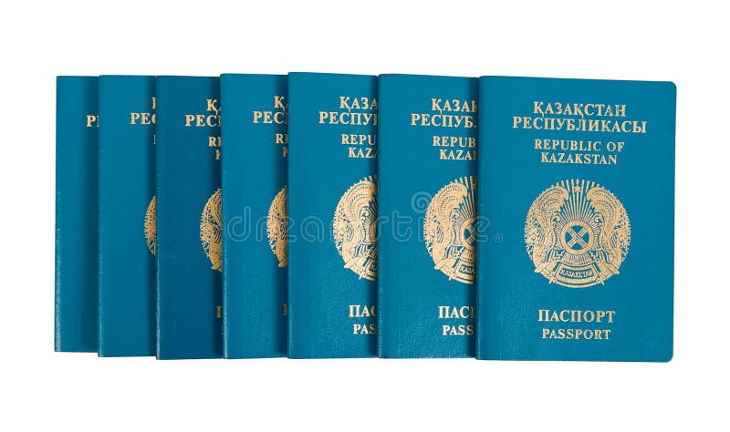 Kazakhstan passports stock photo. Image of gold, identification - 12367426