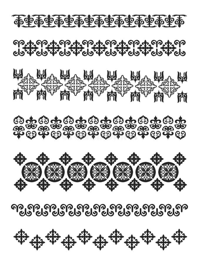 Kazakh pattern stock vector. Illustration of ornate, design - 26957415