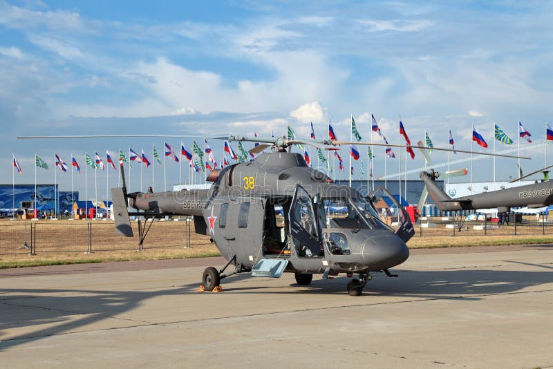 Kazan Ansat helicopter editorial photography. Image of commercial ...