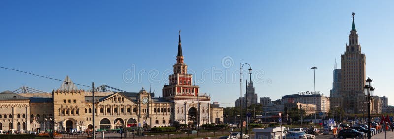 Kazansky Rail Terminal in Moscow Editorial Stock Image - Image of rail ...