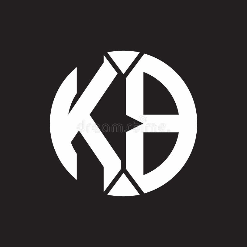 KB Logo Monogram with Piece Circle Ribbon Style Stock Vector ...