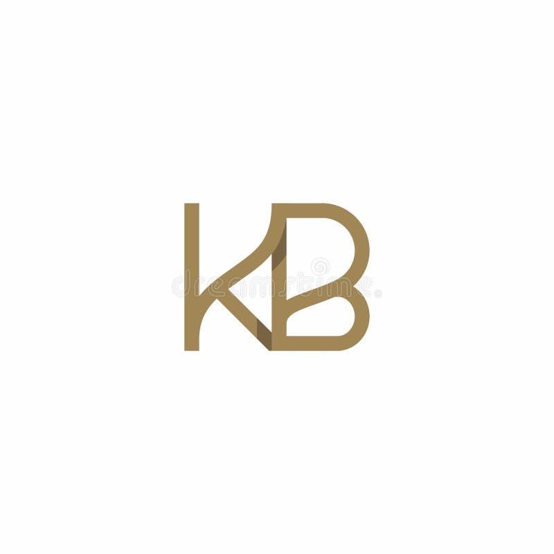 KB Logo Simple. Letter KB Icon Stock Vector - Illustration of ...