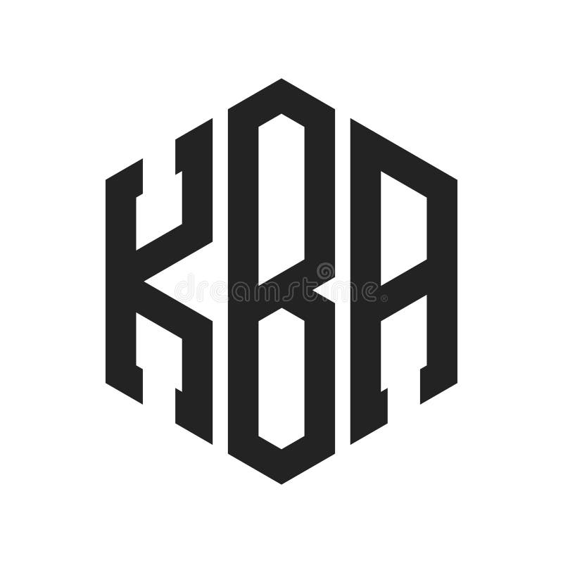 KBA Logo Design. Initial Letter KBA Monogram Logo Using Hexagon Shape ...