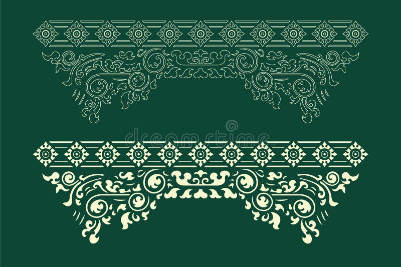 Kbach Vector Khmer Arte Khmer Ilustración del Vector - Ilustración de ...