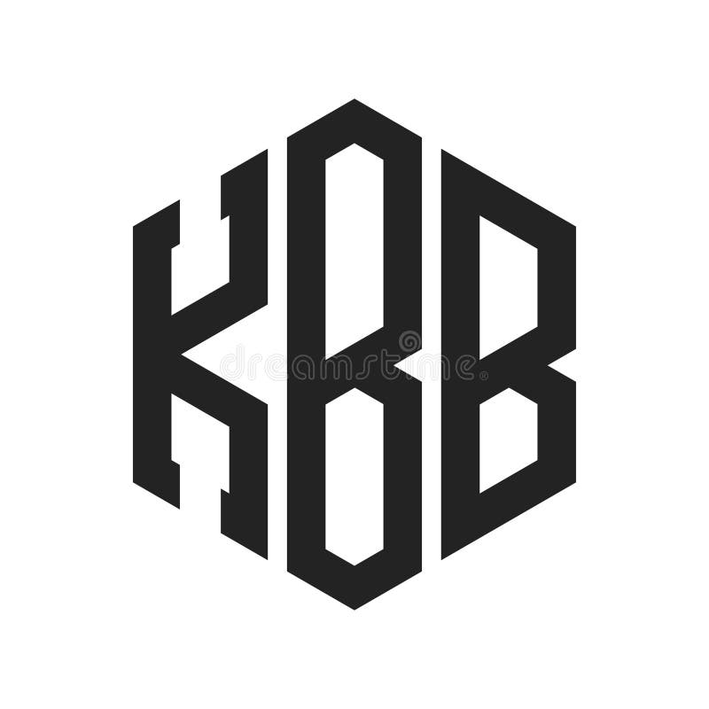 KBB Logo Design. Initial Letter KBB Monogram Logo Using Hexagon Shape ...