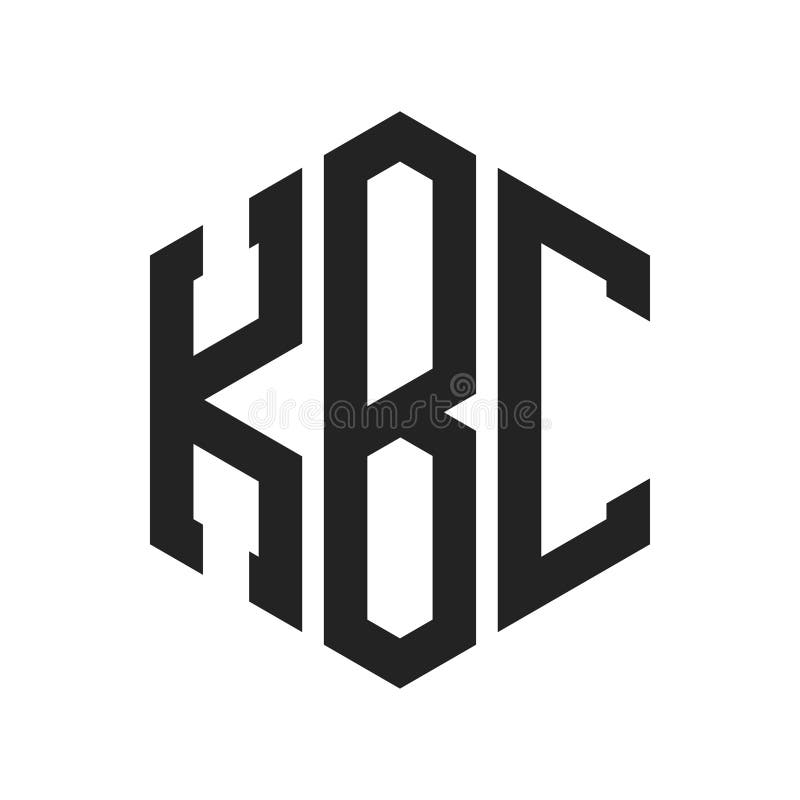 KBC Logo Design. Initial Letter KBC Monogram Logo Using Hexagon Shape ...