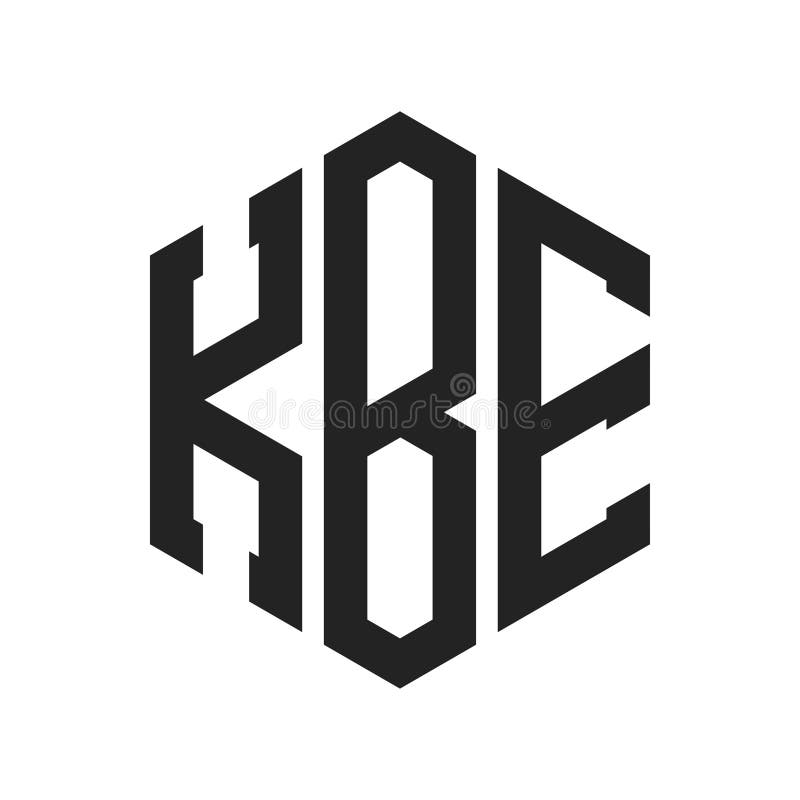 KBE Logo Design. Initial Letter KBE Monogram Logo Using Hexagon Shape ...