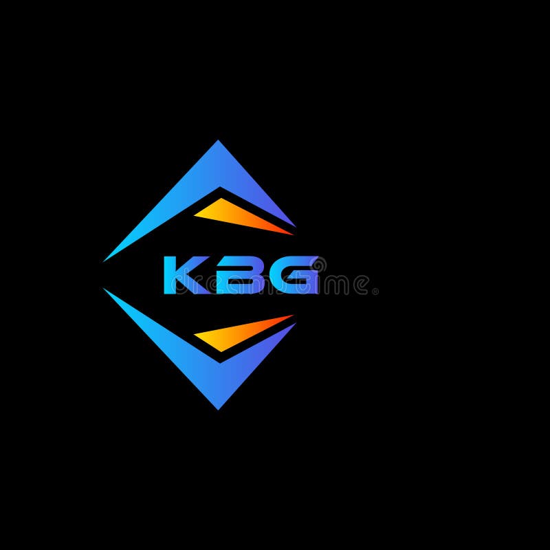 KBG Abstract Technology Logo Design on Black Background. KBG Creative ...