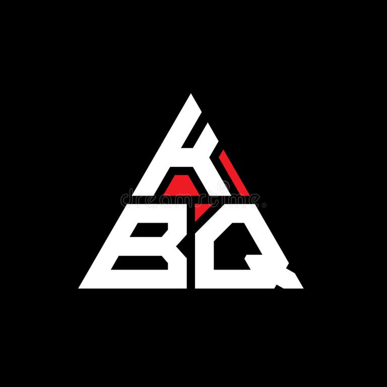 KBQ Triangle Letter Logo Design with Triangle Shape. KBQ Triangle Logo ...