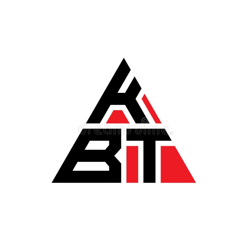 KBT Triangle Letter Logo Design with Triangle Shape. KBT Triangle Logo ...