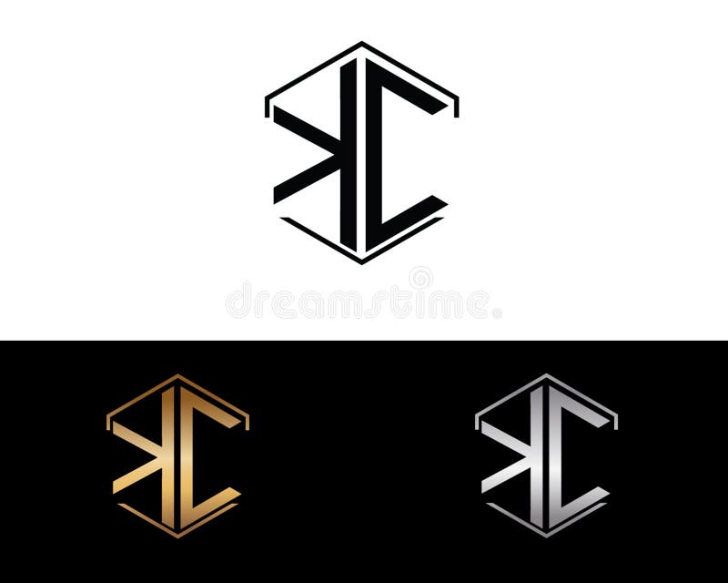 KC Letters Linked with Hexagon Shape Logo Stock Vector - Illustration ... KC Letters Linked with Hexagon Shape Logo Stock Vector - Illustration ...
