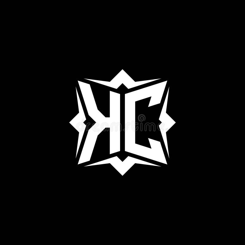 KC Logo Monogram Geometric Modern Design Stock Vector - Illustration of ...