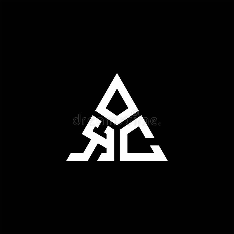 KC Monogram Logo with 3 Pieces Shape Isolated on Triangle Stock Vector ...