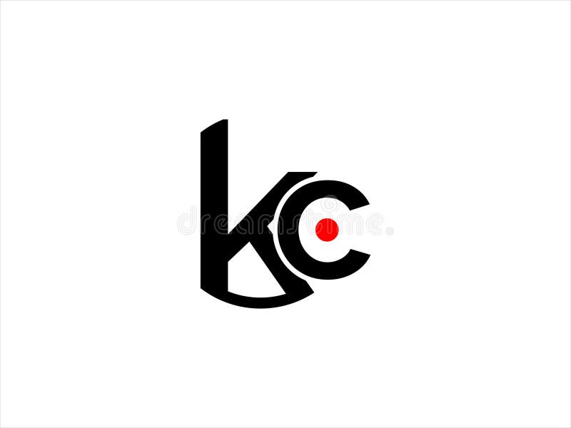 Kc logo design stock vector. Illustration of minimal - 324373369
