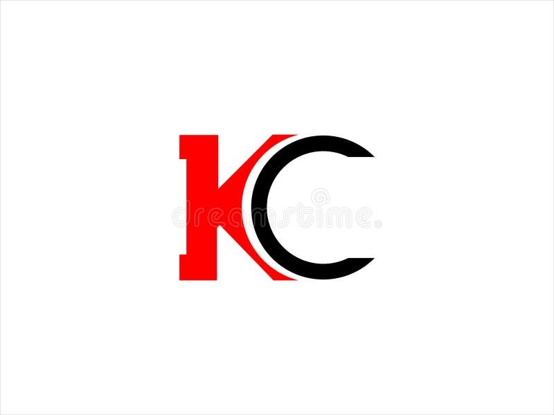 Kc logo design stock vector. Illustration of glamour - 324373374