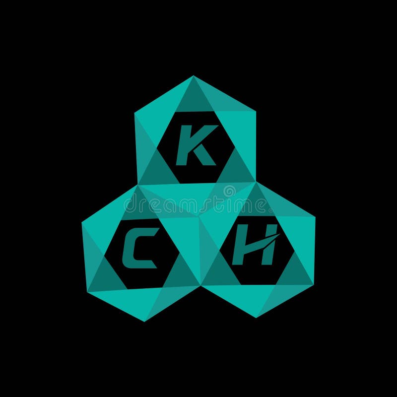 KCH Creative Minimalist Letter Logo. KCH Unique Vector Initials ...