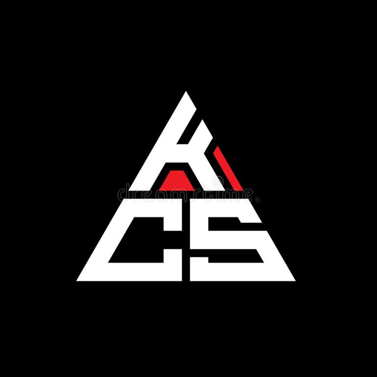 KCS Triangle Letter Logo Design with Triangle Shape. KCS Triangle Logo ...