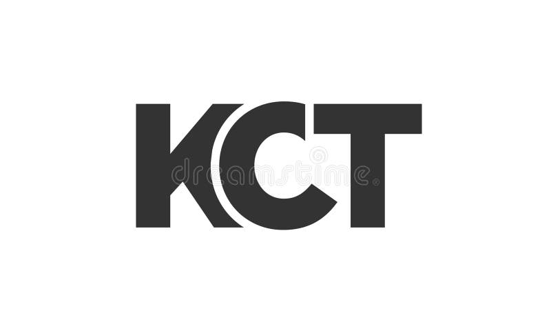 KCT Logo Design Template with Strong and Modern Bold Text. Initial ...