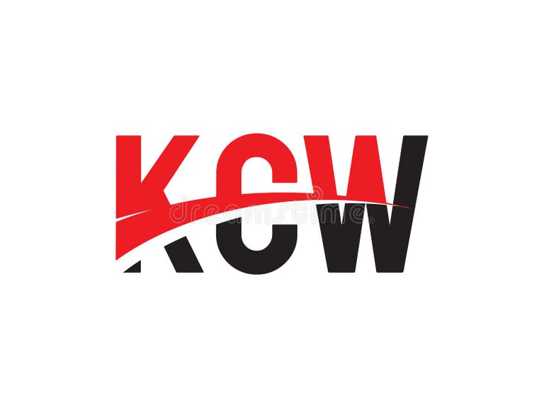 KCW Letter Initial Logo Design Vector Illustration Stock Vector ...
