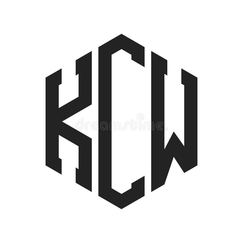 KCW Logo Design. Initial Letter KCW Monogram Logo Using Hexagon Shape ...