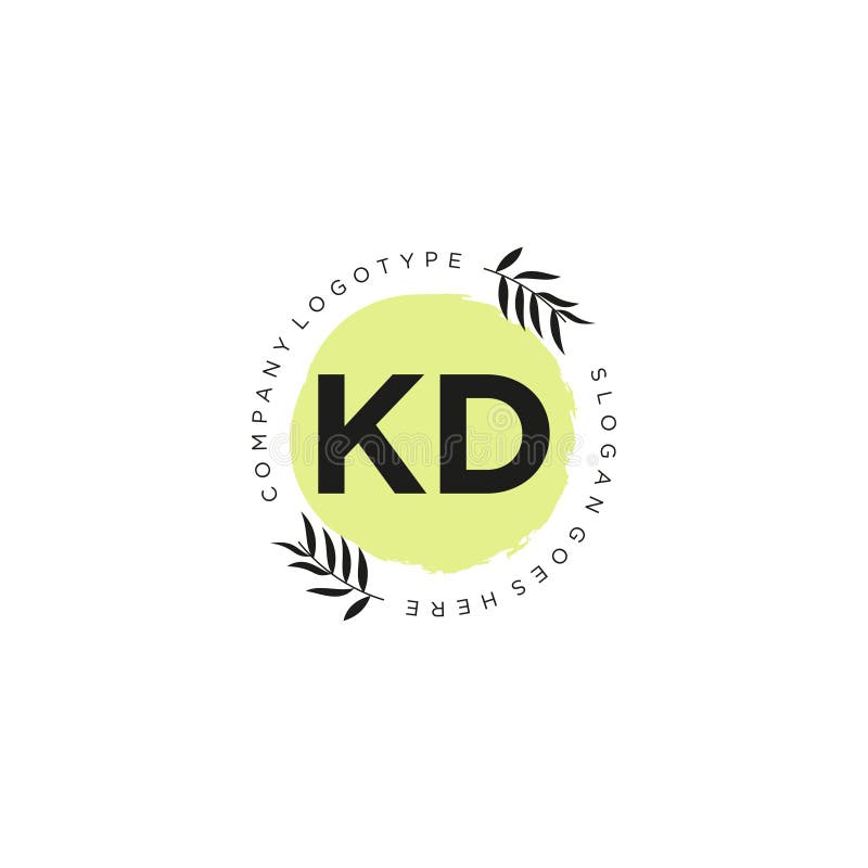 KD Letter Logo Icon Design Template Elements Stock Vector ...