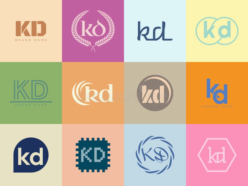 KD Logo Company Template. Letter K and D Logotype Stock Vector ...