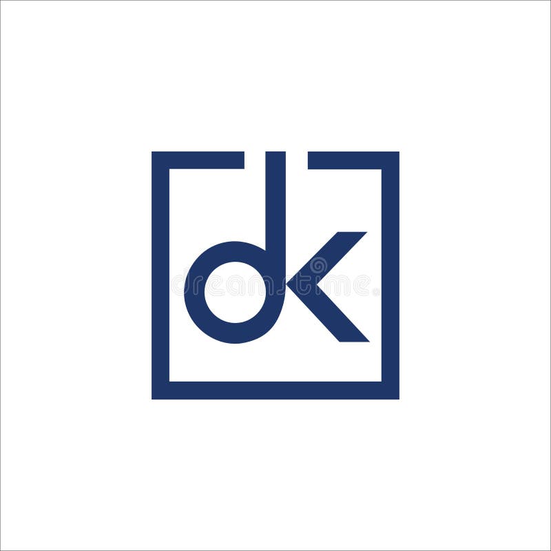 Letter DK Logo Design Vector Template Stock Vector - Illustration of ...