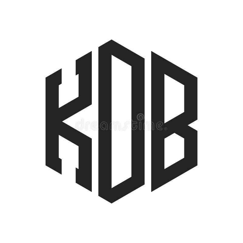 KDB Logo Design. Initial Letter KDB Monogram Logo Using Hexagon Shape ...