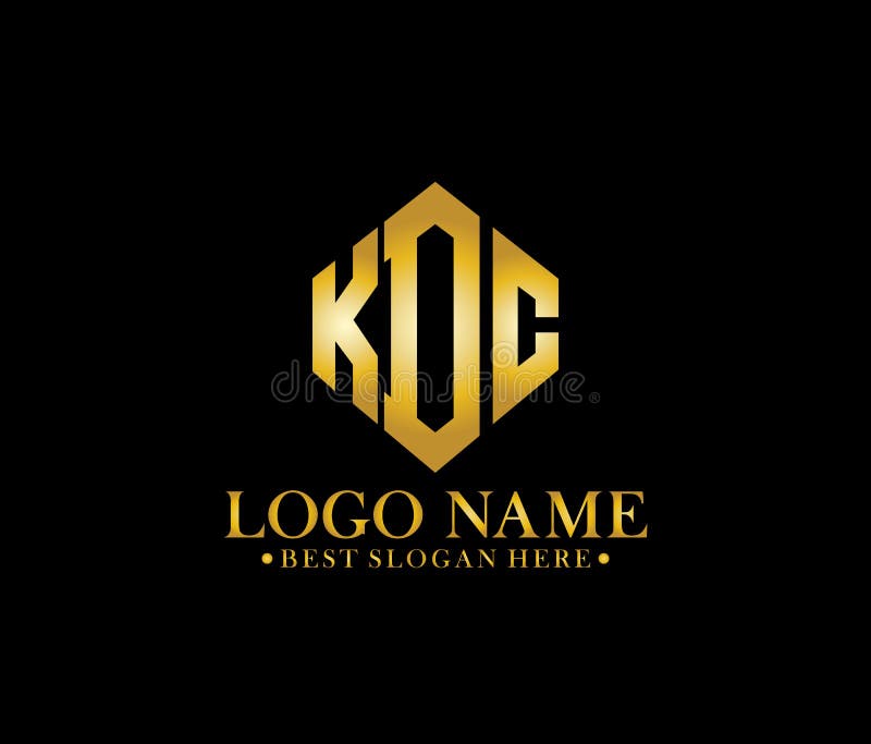 KDC Diamond Alphabet Logo Design Concept Stock Vector - Illustration of ...