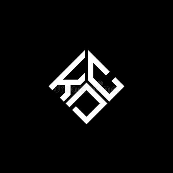 KDC Letter Logo Design on Black Background. KDC Creative Initials ...
