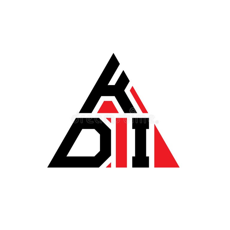 KDI Triangle Letter Logo Design with Triangle Shape. KDI Triangle Logo ...