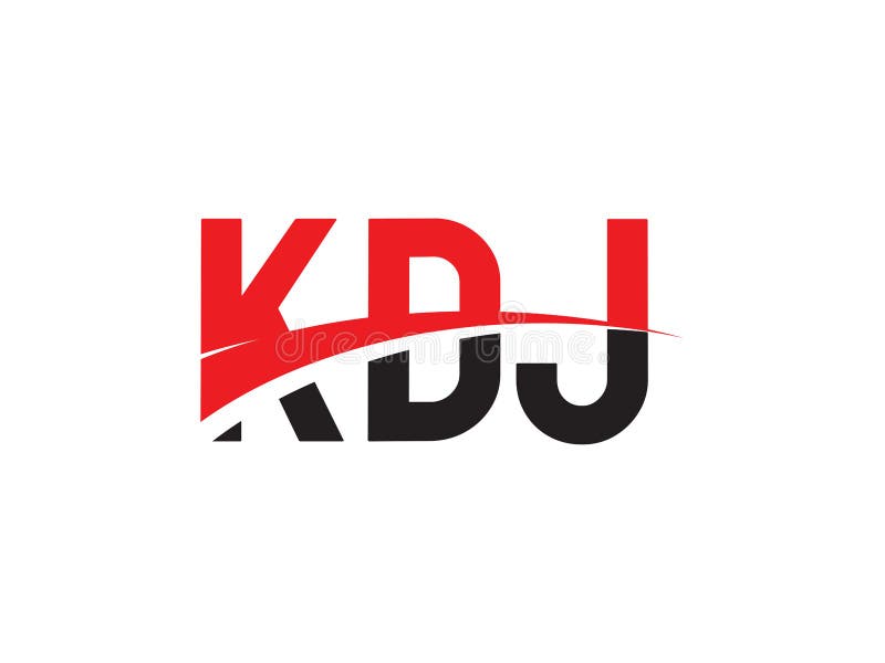 KDJ Letter Initial Logo Design Vector Illustration Stock Vector ...