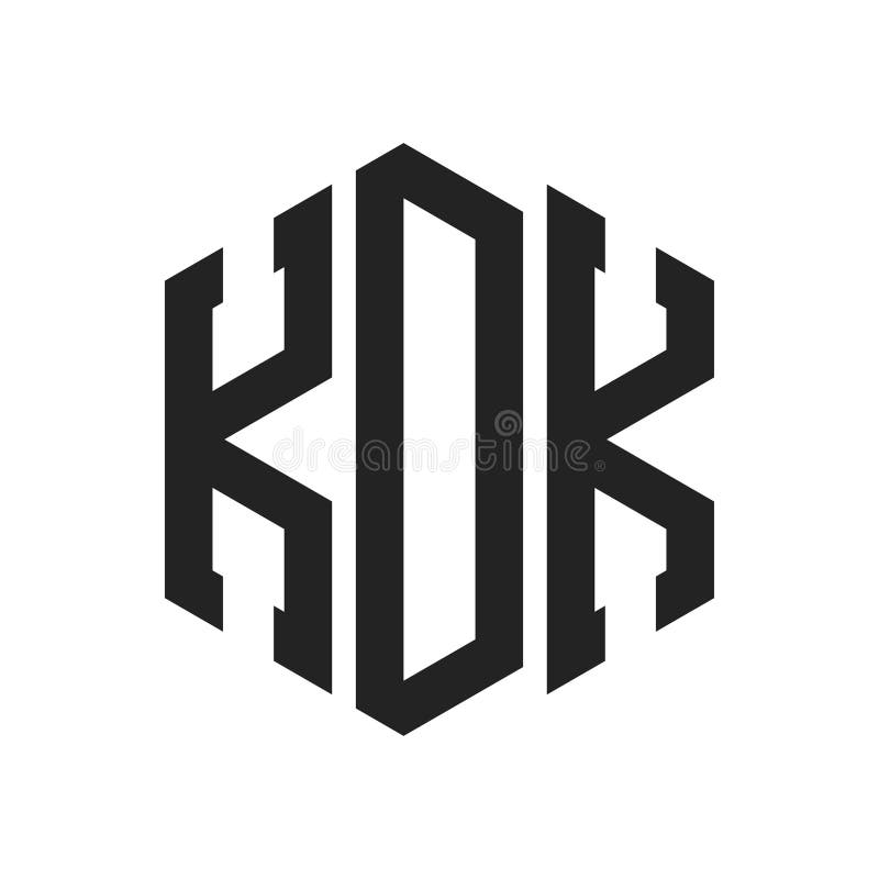 KDK Logo Design. Initial Letter KDK Monogram Logo Using Hexagon Shape ...
