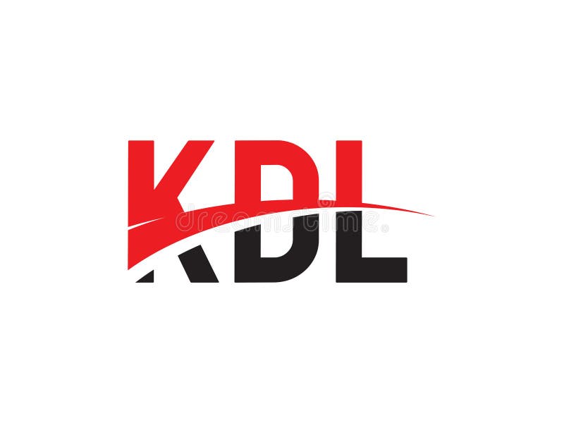 KDL Letter Initial Logo Design Vector Illustration Stock Vector ...