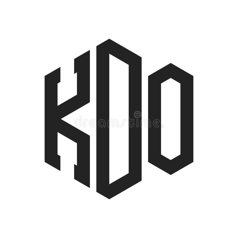 KDO Logo Design. Initial Letter KDO Monogram Logo Using Hexagon Shape ...