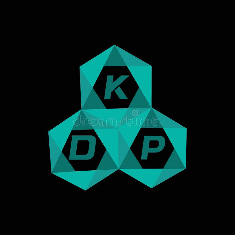 KDP Creative Minimalist Letter Logo. KDP Unique Vector Initials ...