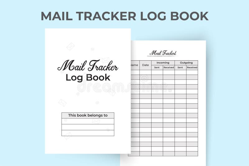KDP Interior Mail Tracker Notebook. Mail Tracker Journal KDP Interior ...