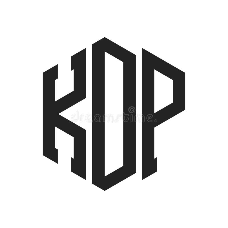 KDP Logo Design. Initial Letter KDP Monogram Logo Using Hexagon Shape ...