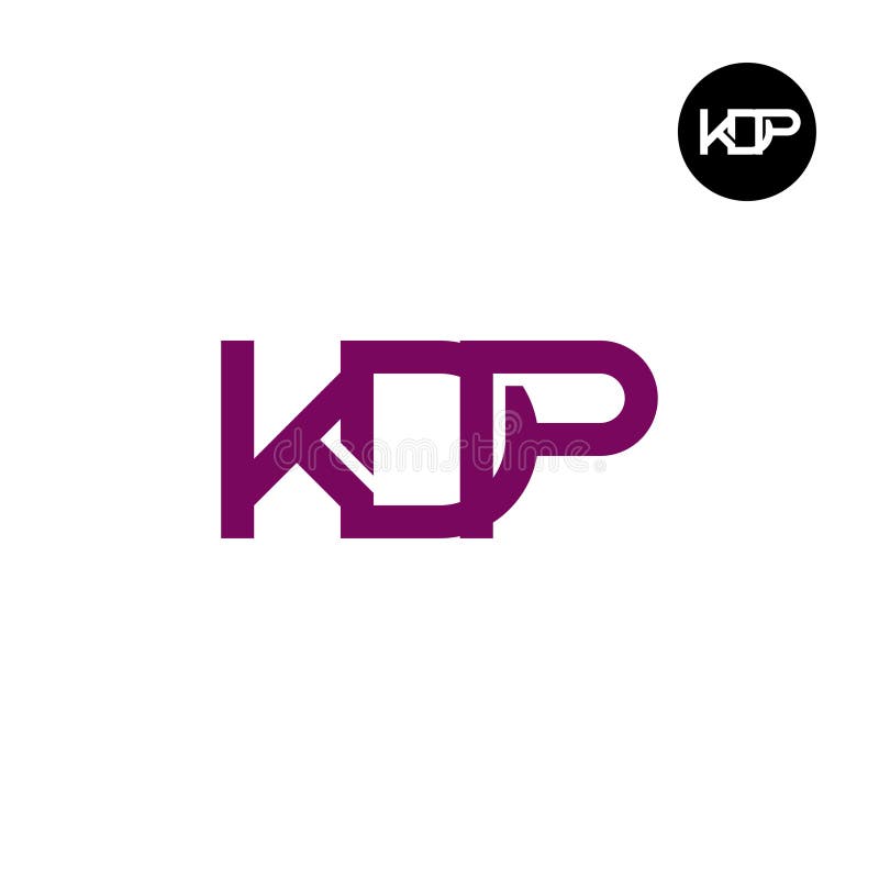 KDP Logo Letter Monogram Design Stock Vector - Illustration of brand ...