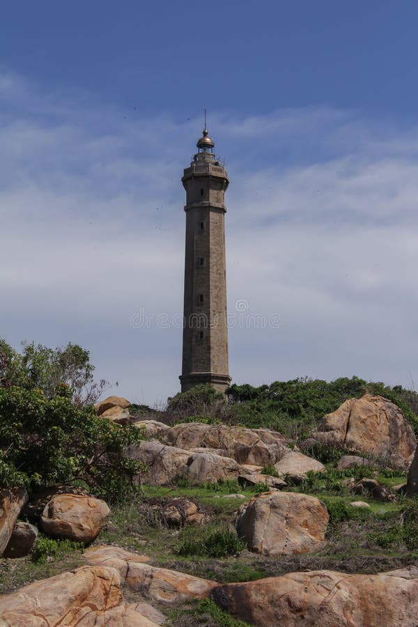 Ke Ga Lighthouse in the Afternoon Stock Image - Image of famous, color ...