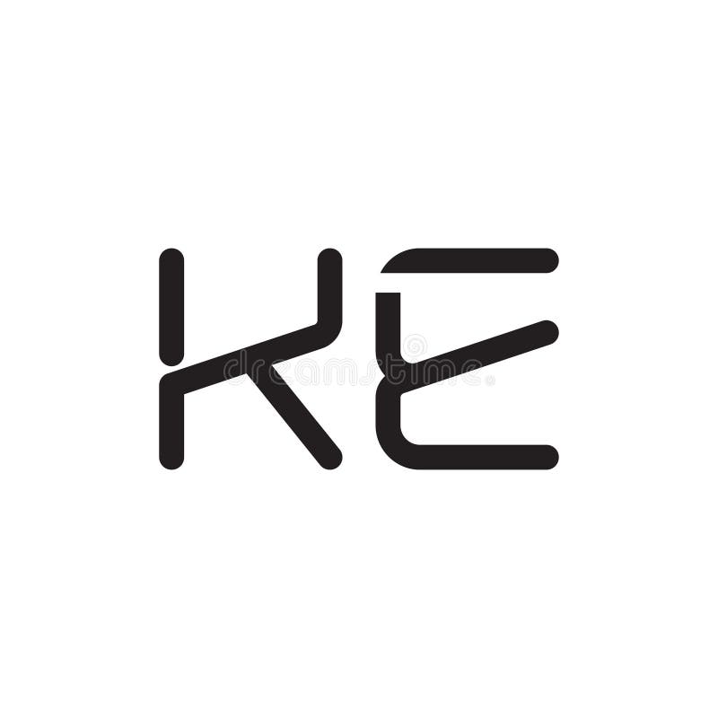 Ke Initial Letter Vector Logo Icon Stock Vector - Illustration of icon ...