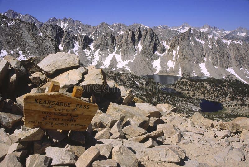 At Kearsarge Pass in Eastern California Stock Photo - Image of sierra ...
