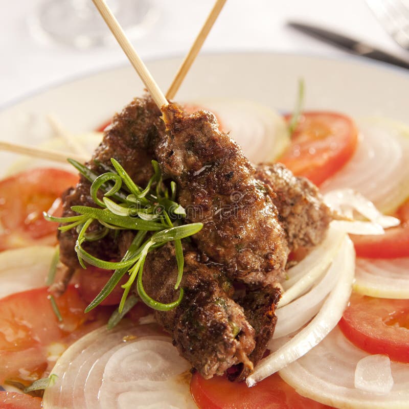 Kebab stock photo. Image of meat, kebab, spicy, meal - 22342046