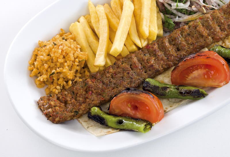 Kebab 01 stock photo. Image of food, grill, shish, service - 861022
