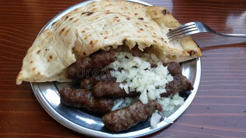Kebab Cevap Cevapi stock photo. Image of lunch, meat - 39717158