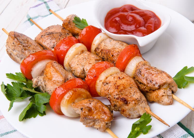 Kebab stock image. Image of food, kabob, fried, grilled - 41628117