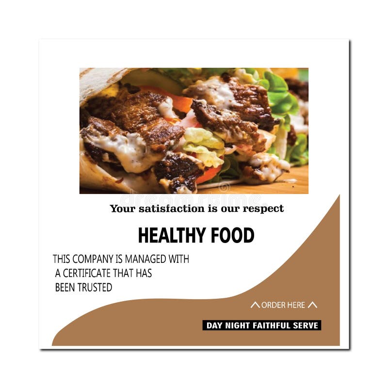 Kebab Food Corporate Identity Template Design Stock Vector ...